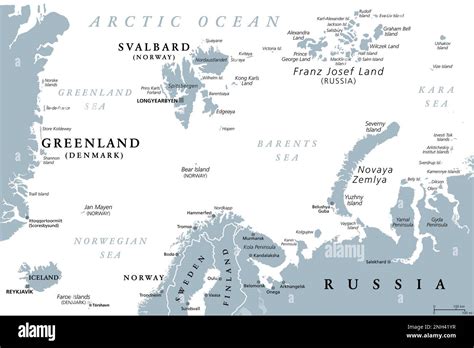 Barents Sea Map