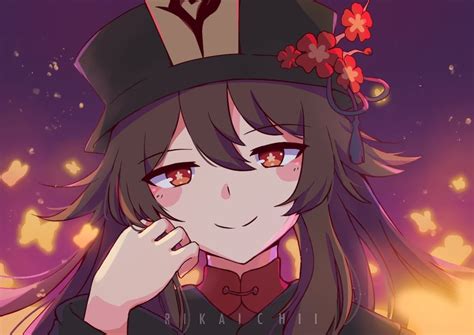 Hu Tao Genshin Impact Drawn By Rikaichii Danbooru