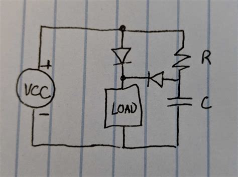 Preventing Capacitor Current Inrush Using A Resistor And A Diode R Askelectronics