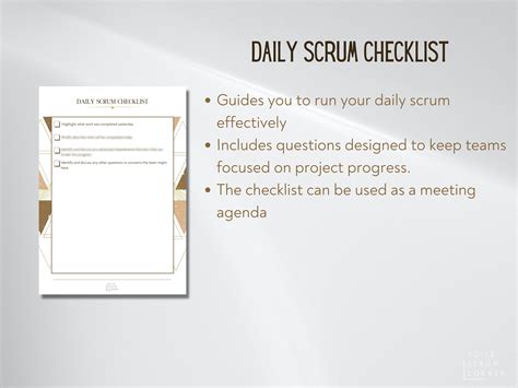 Agile Scrum Daily Scrum Kit Daily Scrum Meeting Guide Project Management Daily Scrum