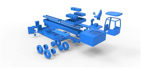 Tractor Pulling Sled 1 25 3d Model By Techitemsrock