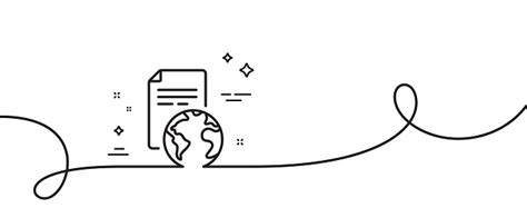 글로벌 비즈니스 문서 라인 아이콘입니다 번역 서비스 기호입니다 컬이 있는 연속 라인 벡터 번역에 대한 스톡 벡터 아트 및 기타 이미지 Istock