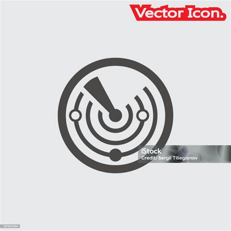 레이더 스캔 또는 수 중 음파 탐지기 통신 아이콘 격리 된 기호 및 응용 프로그램 웹 및 디지털 디자인에 대 한 평면 스타일 0명에 대한 스톡 벡터 아트 및 기타 이미지