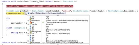Private Key In Pfx File Does Not Exist Rebex Qanda Forum