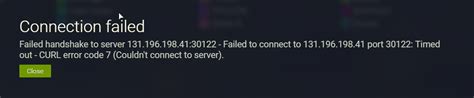 Failed Handshake To Server Error Fivem Client Support Cfxre Community
