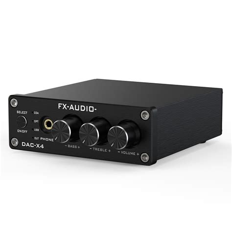 FX AUDIO DAC X4 Hifi USB Decoder Sound Card Optical Coaxial Output DAC Headphone Amplifier Pre