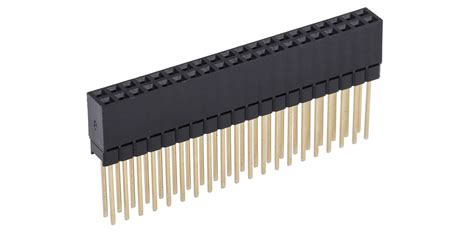 HARWIN 2 54mm Pitch 40 Way 2 Row Straight PCB Socket Through Hole