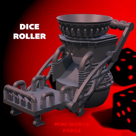 3D File Dice Roller Clockwork Dice Tower 3D Print Object To