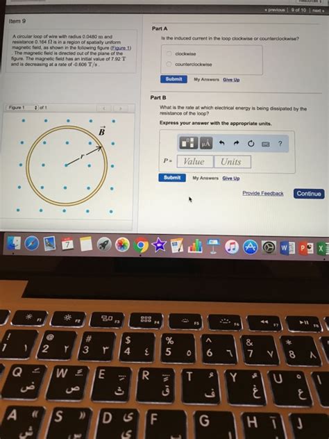 solved a circular loop of wire with radius 0 0480 m and