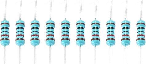 Jp Yokive 60個 金属被膜抵抗器 1 2w 1 公差 120オーム抵抗器 カラーリング付き アキシャルリードスルーホール Diy電子プロジェクト用 産業