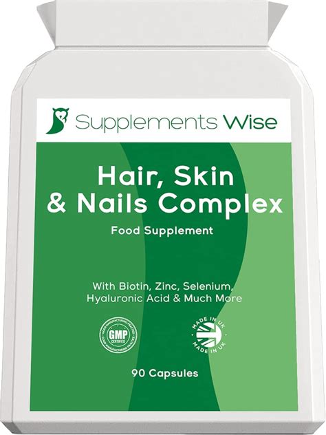 Hair Skin And Nails Vitamins For Women And Men 90 Capsules With