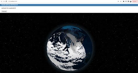 Rendering Array Data Onto An Interactive Globe With Nodeexpressjs Reactjs And Globegl
