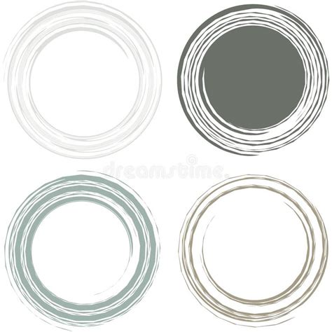 Cyber Cyberpunk Sci Fi Geometric Circles Rings Hi Tech Hud Elements Concentric Radial