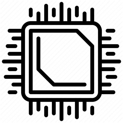 Cpu Processor Microchip Icon Download On Iconfinder