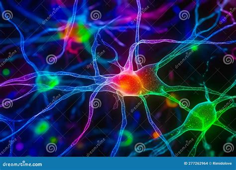 An Image Of Neurons Responsible For Processing Visual Information Such