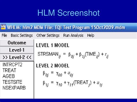 PPT Using HLM To Model Trajectories Adolescent Behavior As An