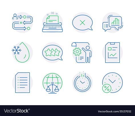 technology icons set included icon as magistrates vector image