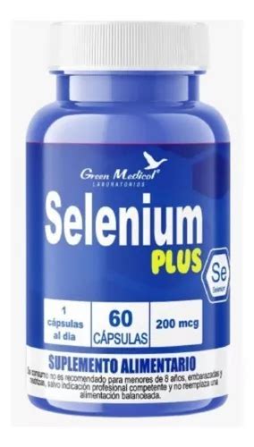 Selenium Plus 60 Caps Green Medical Sabor Sin Sabor Cuotas Sin Interés