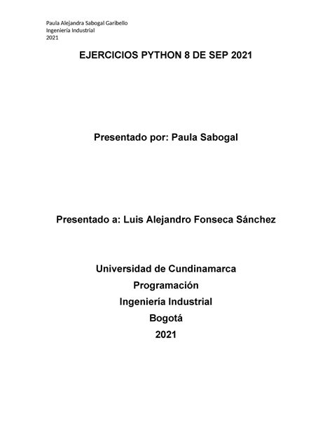 ejercicios python 8 de sep 2021 ingeniería industrial 2021 ejercicios