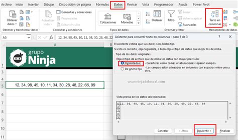 Texto Para Columnas En Vertical En Excel Ninja Del Excel
