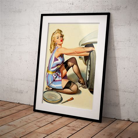 Splash Retro Pinup Girl Poster Just Posters
