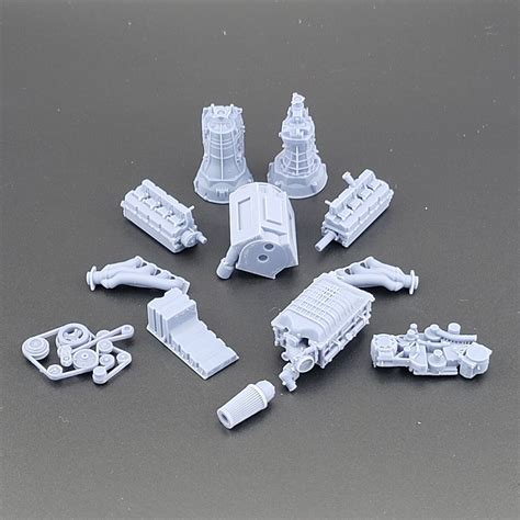 Dodge Hellcat Demon Hellaphant Model Engine Resin 3d Printed 125 124