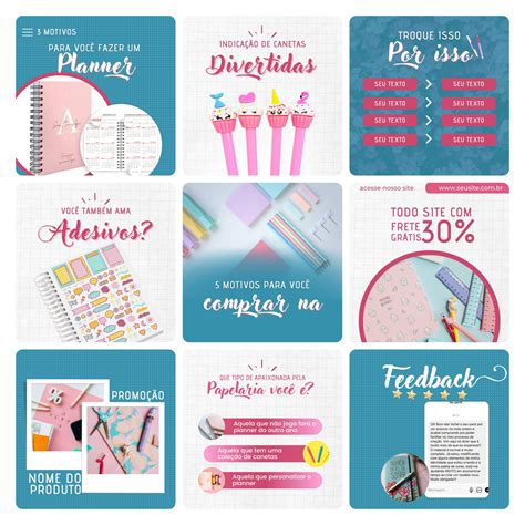 Modelos Canva Papelaria 30 Templates Editáveis Bônus Ello Criativo