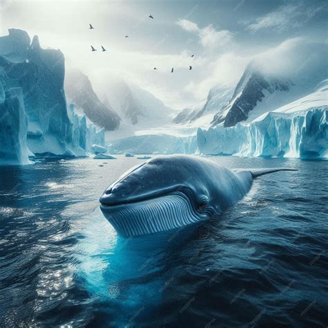 Premium Photo Humpback Whale In Arctic In Winter