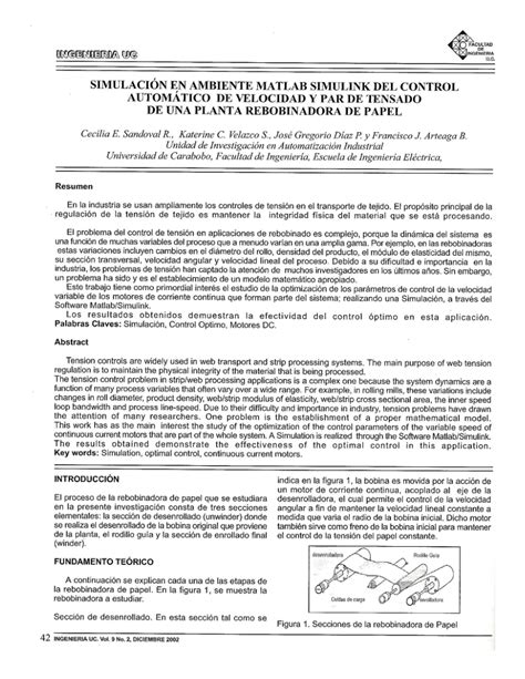 Pdf Simulación En Ambiente Matlabsimulink Del Control Automático De