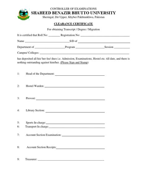 Transcript Form Sbbu Pdf