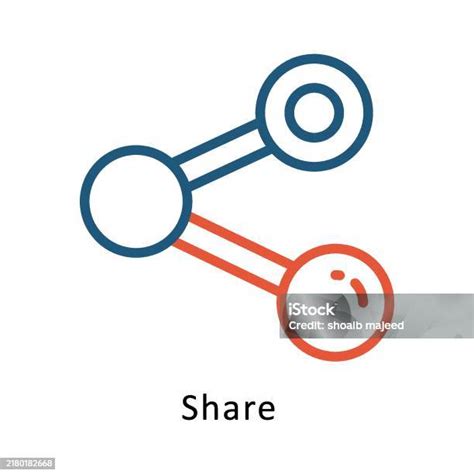 공유 벡터 Outline Two Color Design 아이콘 흰색 배경에 자원 봉사 기호 Eps 10 파일 그래픽 사용자 인터페이스에 대한 스톡 벡터 아트 및 기타 이미지