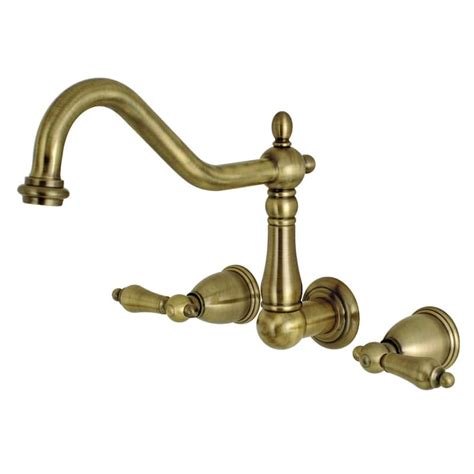 Heritage 3 Hole Wall Mount Roman Tub Faucet In Brushed Nickel
