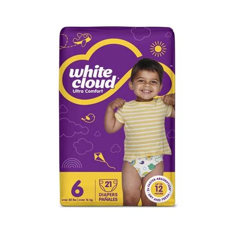White Cloud Ultra Comfort Diapers Size 6 35lbs 21 Diapers Publix
