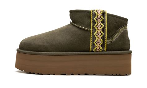 Classic Ultra Mini Braid Platform Wmns Burnt Olive