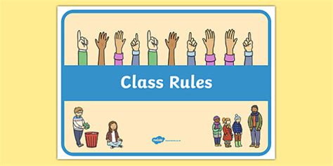 👉 Class Rules Display Poster