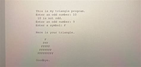 Solved 3 Triangle Printer Write A Program That Prints A