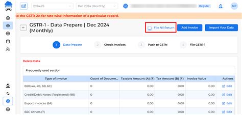 File Nil GSTR 1 Return Munim GST Guide