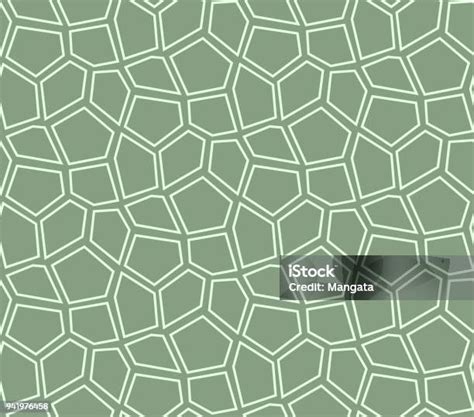 Seamless Vector Mosaic Pattern Irregular Cells Background Voronoi