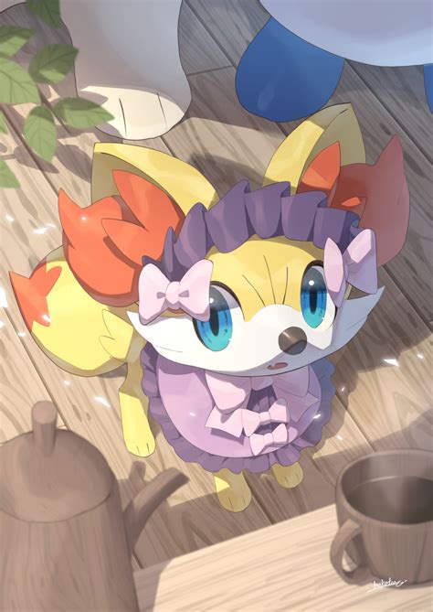 Fennekin Pokemon Drawn By Makoto Ikemu Danbooru