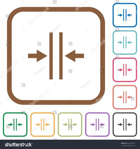adjust text column gutter simple icons stock vector royalty free 581304874 shutterstock