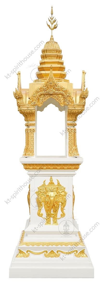 B003 4 ศาลพระพรหมทรงไทย 9 12 นิ้ว เสาช้าง3เศียร เราพร้อมให้คำแนะนำและบริการติดตั้งทั่วไทย