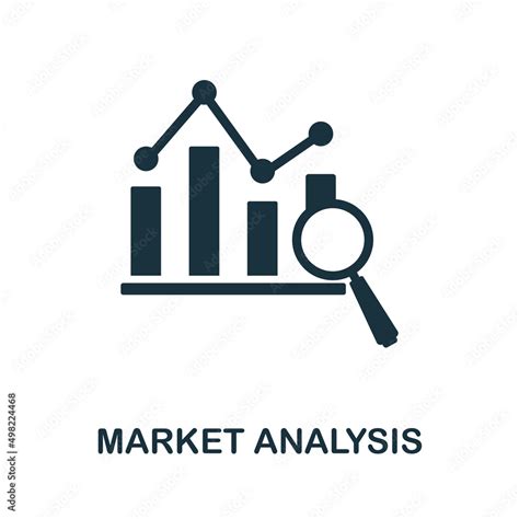 Market Analysis Icon Monochrome Simple Market Analysis Icon For Templates Web Design And