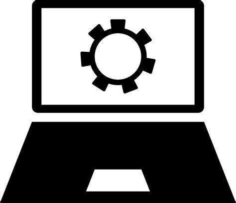 Illustration Of Laptop Setting Icon 24334561 Vector Art At Vecteezy