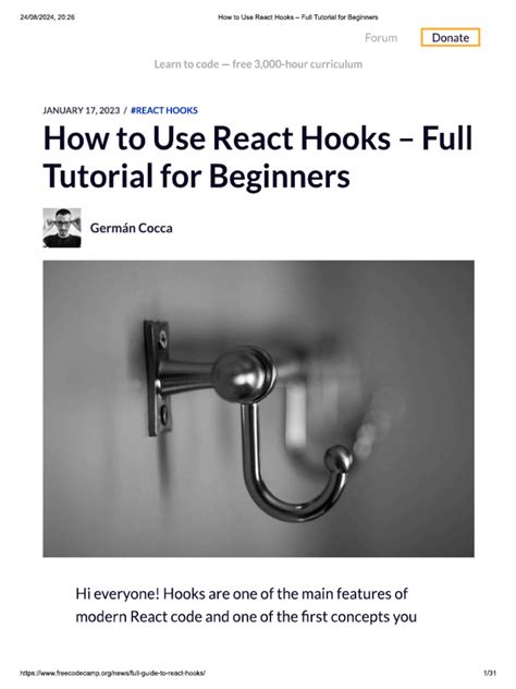 React Hook Pdf