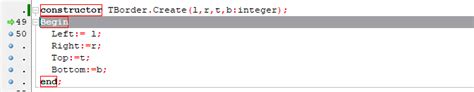 Pascal Lazarus Compiler Stops Everytime A Procedure Or A Constructor