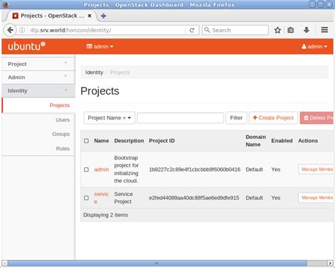 Ubuntu 16 04 LTS OpenStack Newton Configure Horizon Server World