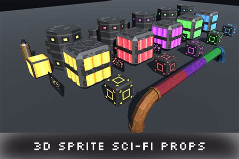 3d Sprite Sci Fi Props 3d Props Unity Asset Store
