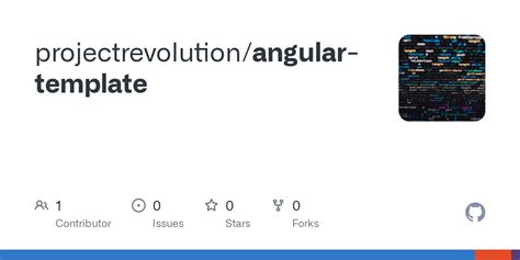Github Projectrevolution Angular Template