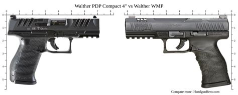 Walther Pdp Compact 4 Vs Walther Wmp Size Comparison Handgun Hero