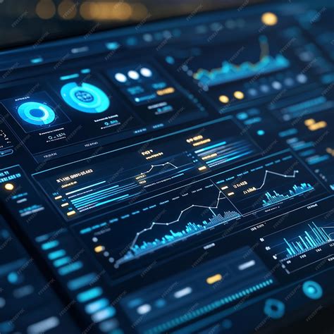 A Closeup Of A Digital Dashboard Showing Key Performance Indicators Kpis And Business Metrics
